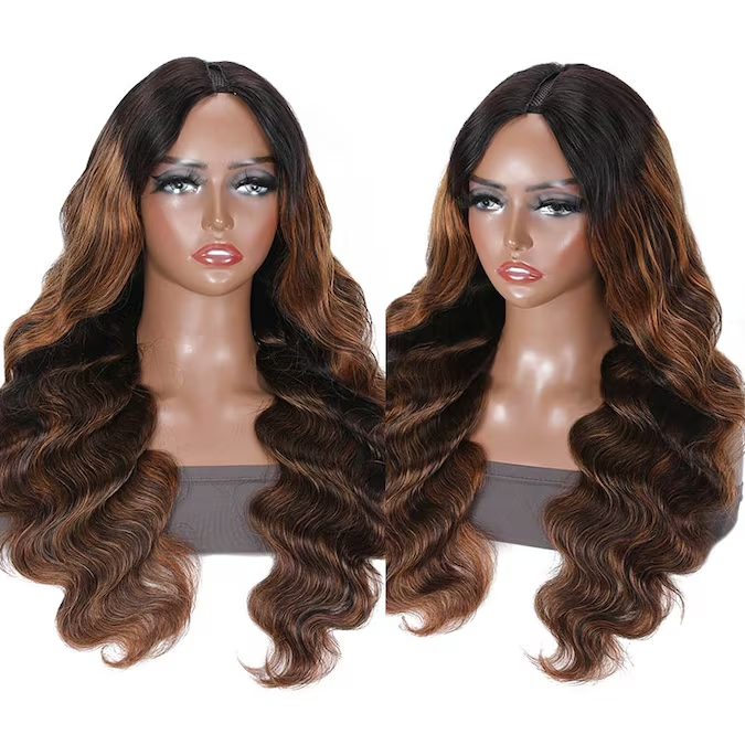 EasiContour V Part Glueless Highlight Body Wave Wig With New Drawstrin ...