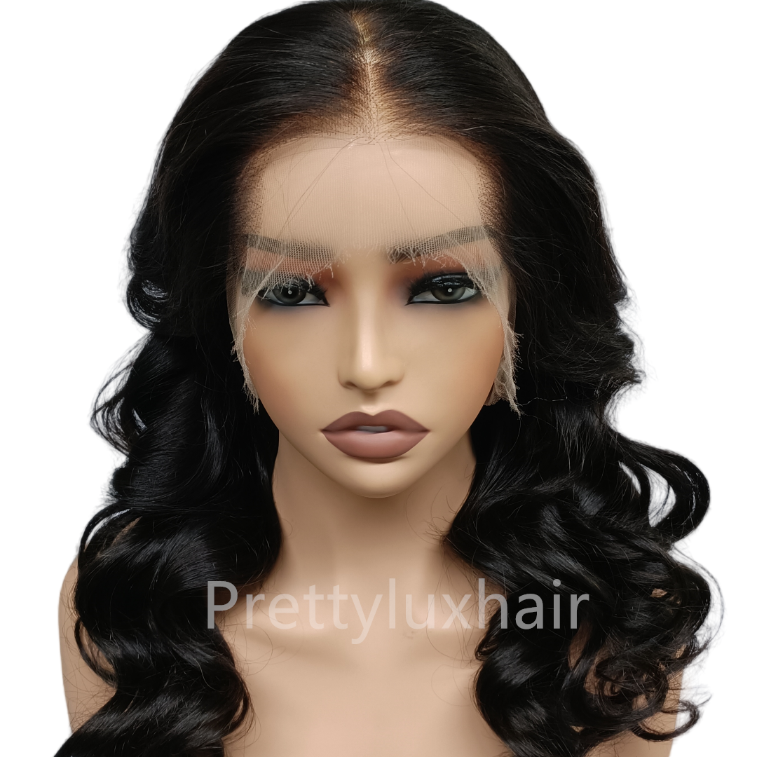 Pre-Lux PRESHAPED Natural Hairline 360 Swiss Lace Body Wave Wig ...