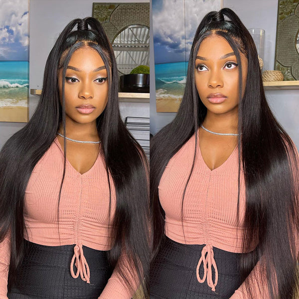 Upgraded "Mini Knotless" Full Lace/Whole Lace No Mesh Wig Straight ...