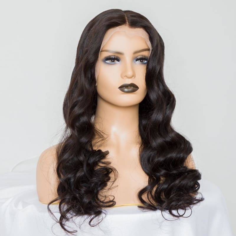 PRETTYLUXHAIR - Body Wave Full Fake Scalp Lace Wig