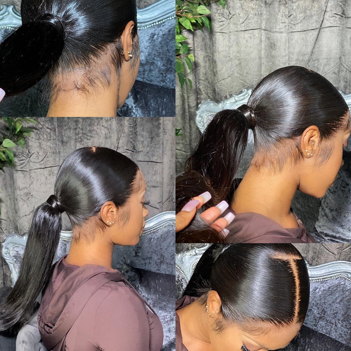 PRETTYLUXHAIR - Loose Wave 360 Lace Frontal Wig Human Hair Bleach Knots